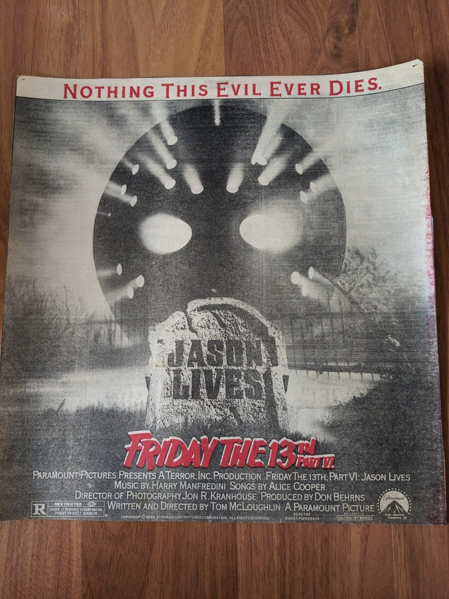 Fear Flashbacks! – FRIDAY THE 13th PART VI: JASON LIVES debuts in ...