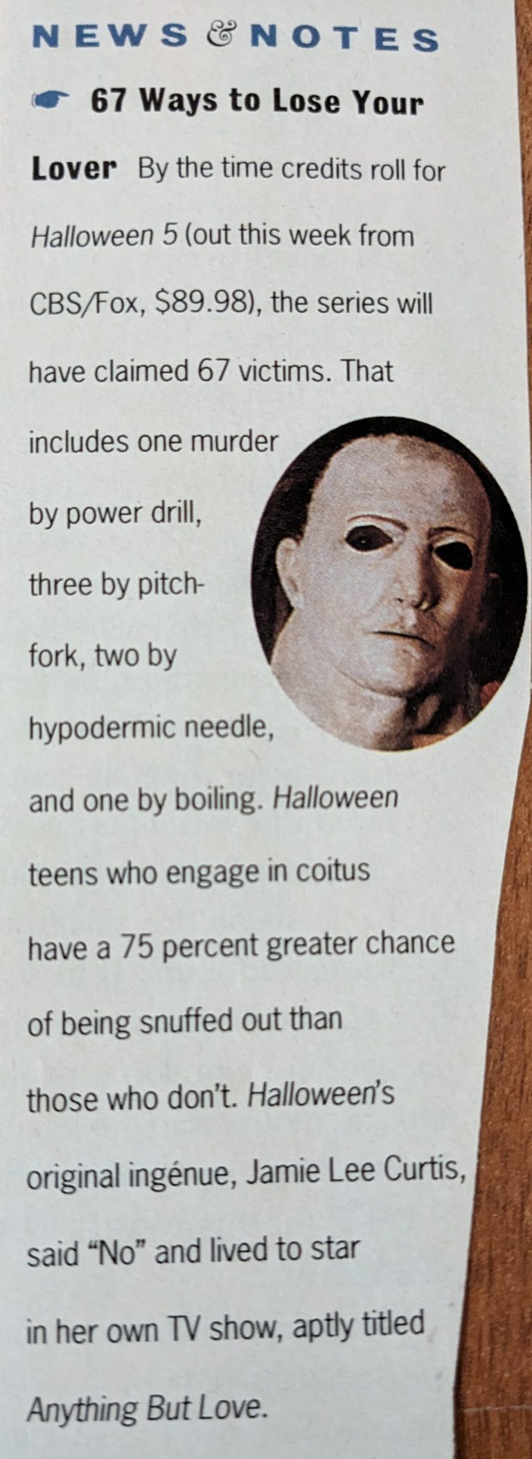 Fear Flashbacks! – Let’s do a death count with Michael Myers and ...