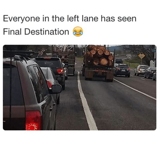 Killer Memes & Comics! – FINAL DESTINATION 2 ruined log trucks for ...